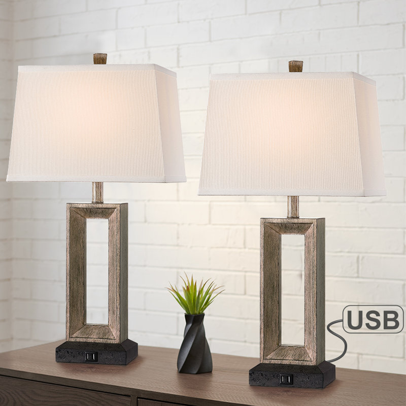 Laurel Foundry Modern Farmhouse Tapscott USB Table Lamp & Reviews | Wayfair