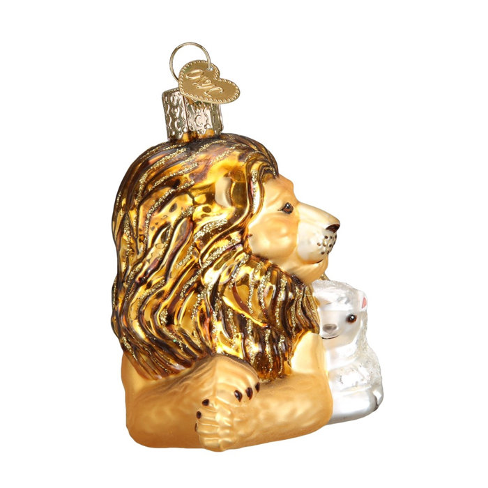 Old World Christmas Lion and Lamb Hanging Figurine Ornament | Wayfair