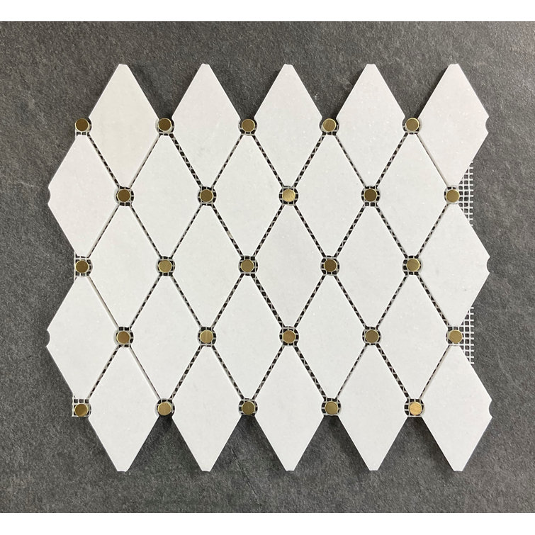 ES Stone Thassos Marble Mosaic Wall Tile & Reviews | Perigold