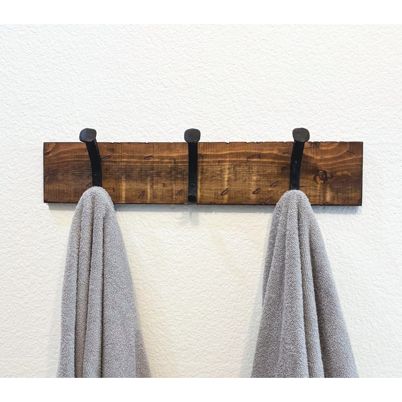 Home Magnetics Wood Wall Mounted Towel Rack | Wayfair