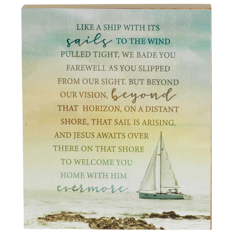 Trinx We Bade Farewell Decorative Plaque | Wayfair