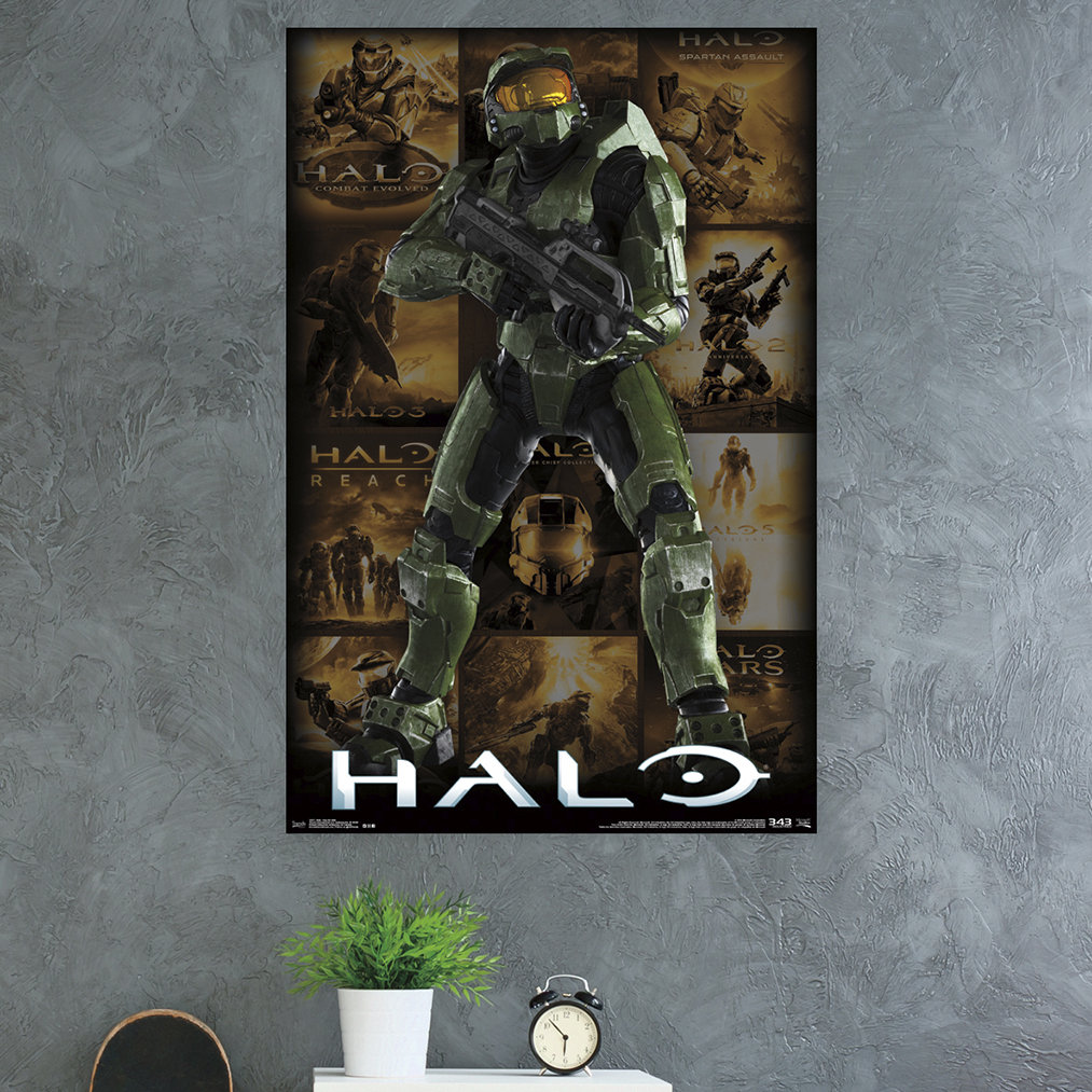 Trends International Halo - Key Art Grid Paper Print | Wayfair