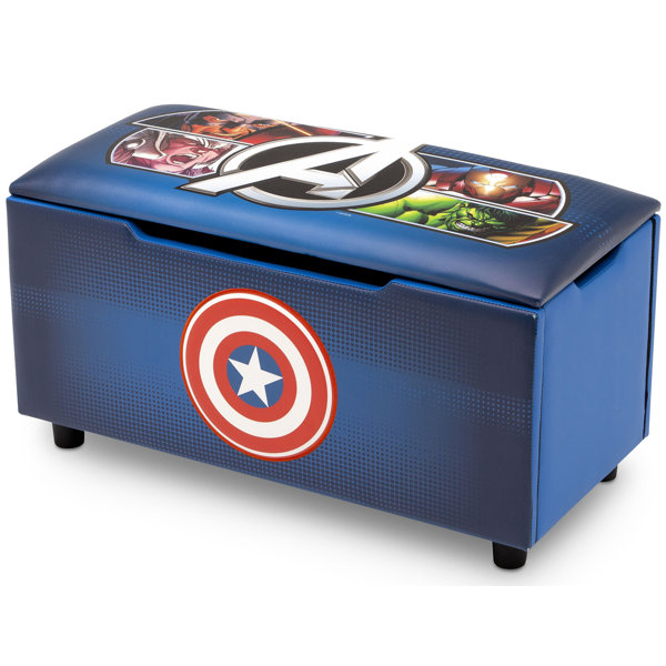 Delta Children Marvel Avengers Faux Leather Cabinet Storage Bench ...