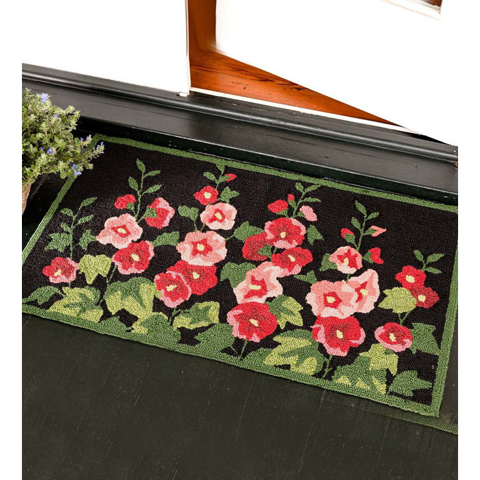 Plow & Hearth Non-Slip Floral Outdoor Doormat & Reviews | Wayfair