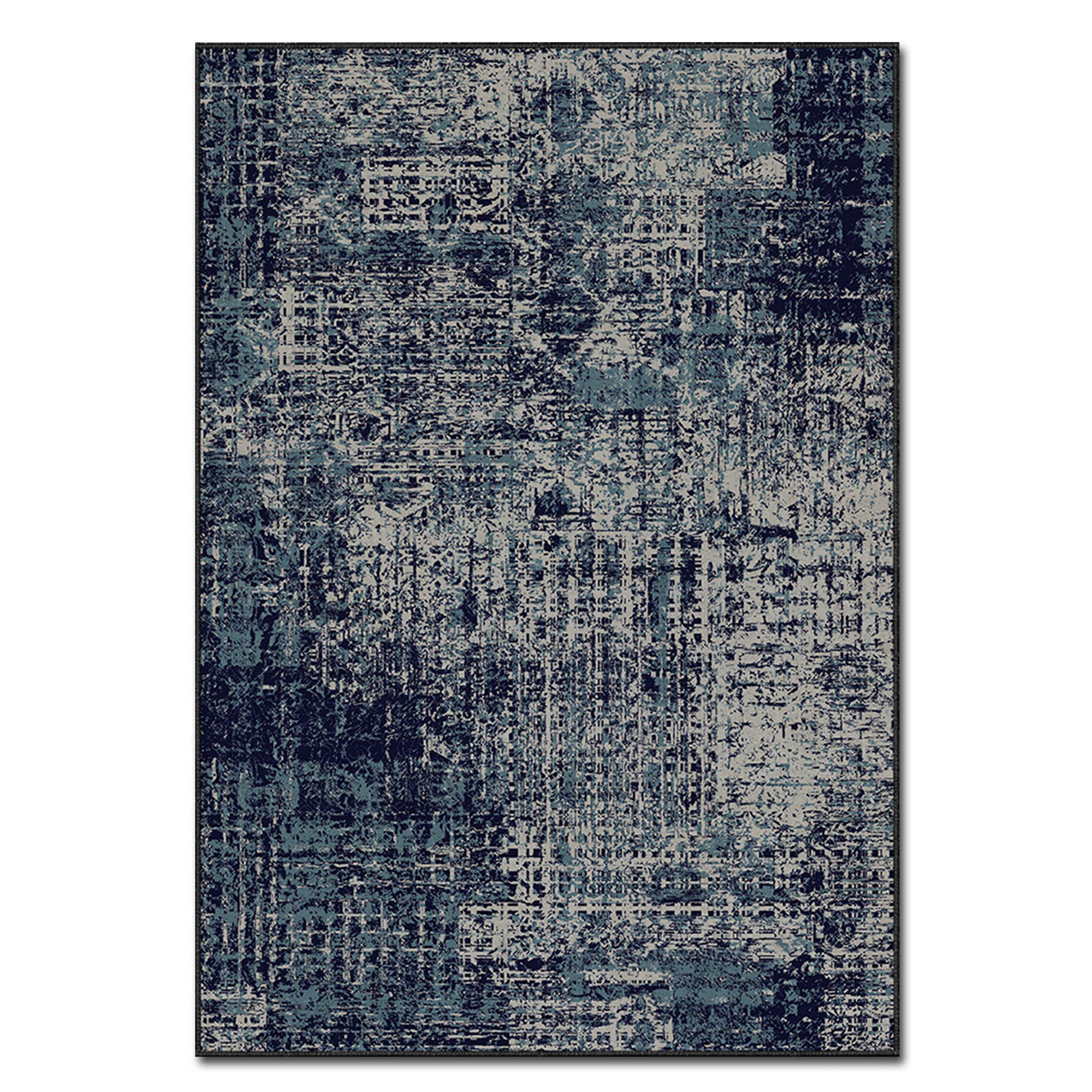 Bless international Performance Dark Blue Rug | Wayfair