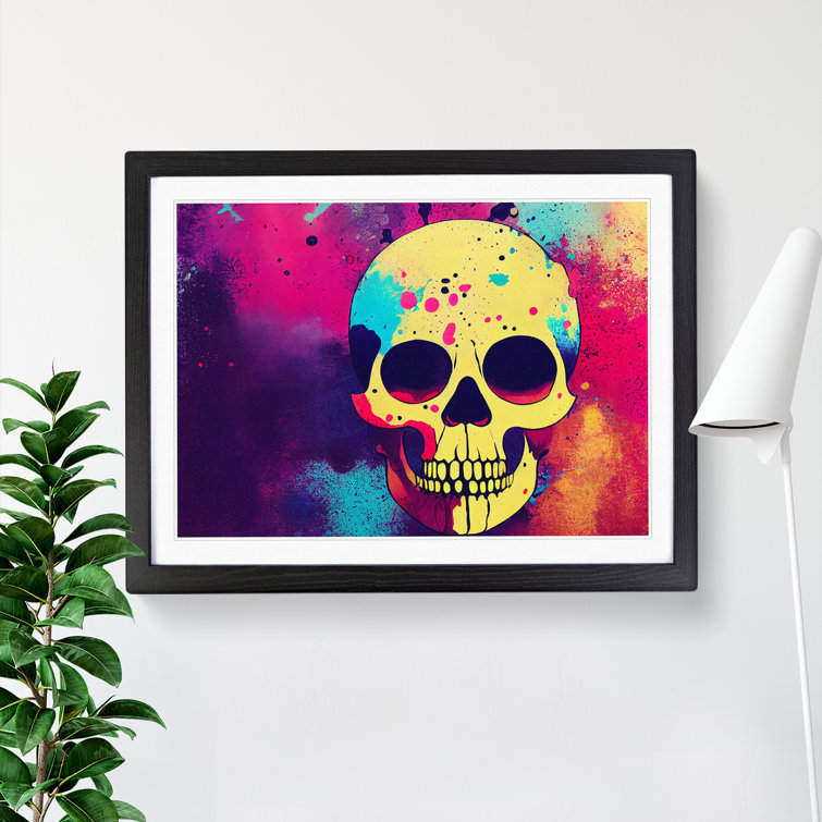 Maturi Skull Paint Splatter Vol.6 Abstract | Wayfair.co.uk