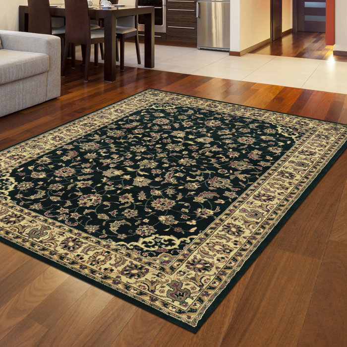 Astoria Grand Safira Performance Black Rug & Reviews | Wayfair