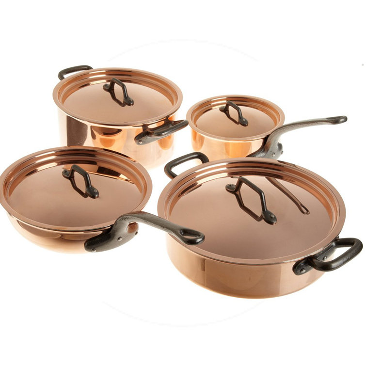MatferBourgeat Matfer Bourgeat 8 Piece Copper Cookware Set | Wayfair