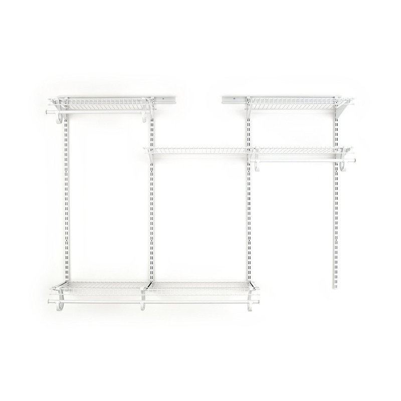 ClosetMaid ShelfTrack 48" W - 72" W Closet System Starter Kit & Reviews ...