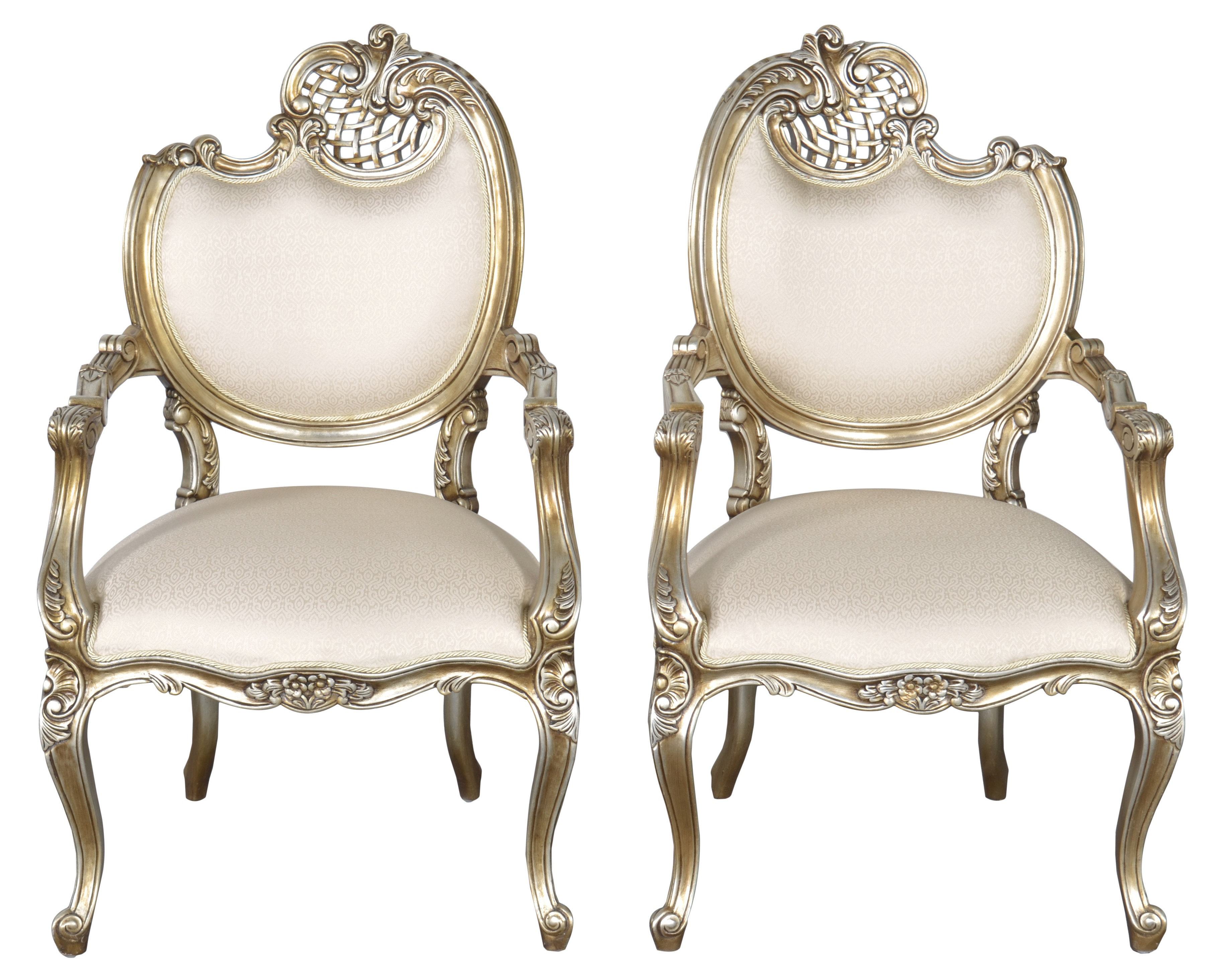 Rosdorf Park Platine Pair Of French Rococo Mahogany Fire Side Chairs ...