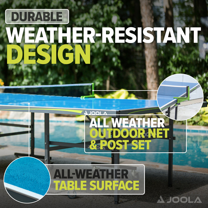 Joola Nova Outdoor Table Tennis Table - Foldable Outside Ping Pong ...
