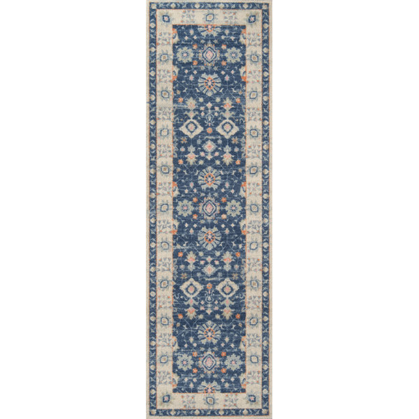 Viv + Rae Guerin Momeni Anatolia Oriental Wool Navy Area Rug & Reviews ...