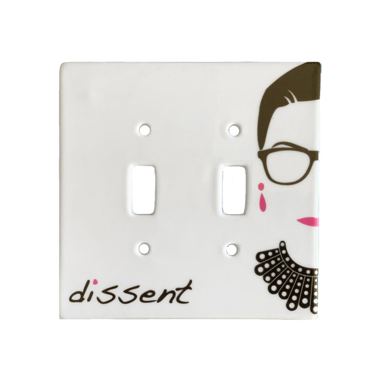 Rightside Design Ruth Bader Ginsberg - Dissent 2-Gang Toggle Light ...