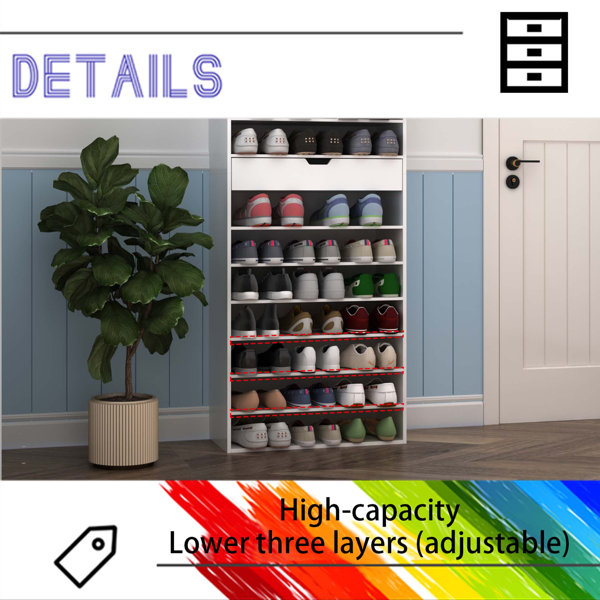 Ebern Designs 30 Pair Shoe Rack | Wayfair
