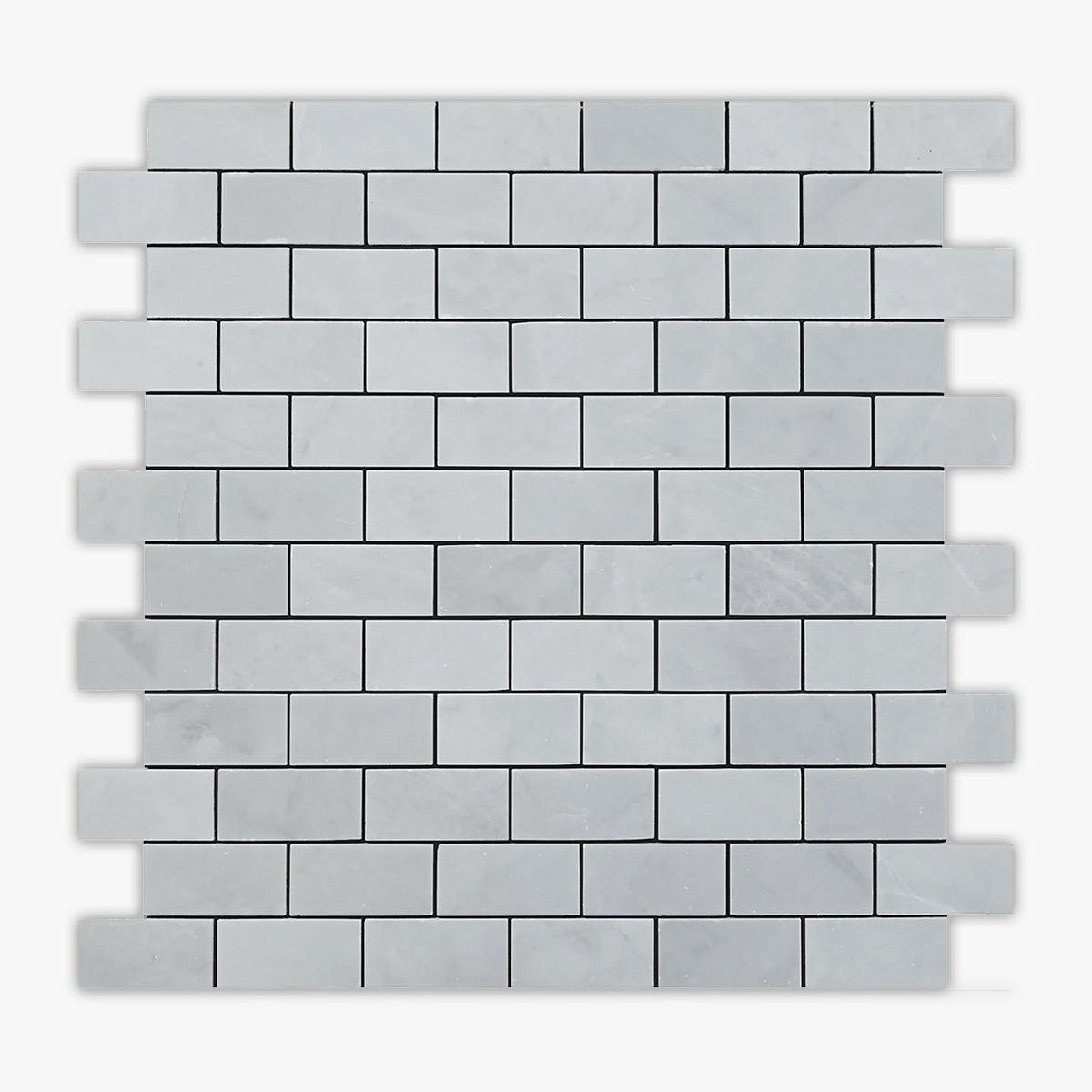Direct Stone Source 1" x 2" Marble Brick Joint Mosaic Wall & Floor Tile ...