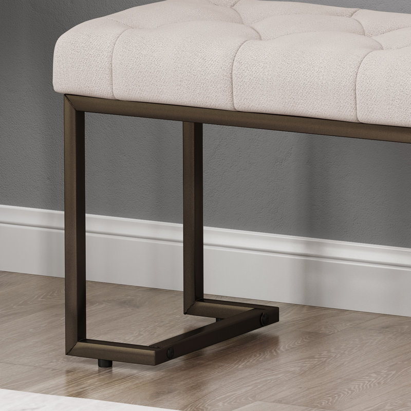 Latitude Run® Foram Upholstered Bench & Reviews | Wayfair