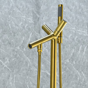 Altair Brulon Double Handle Floor Mounted Roman Tub Faucet with ...