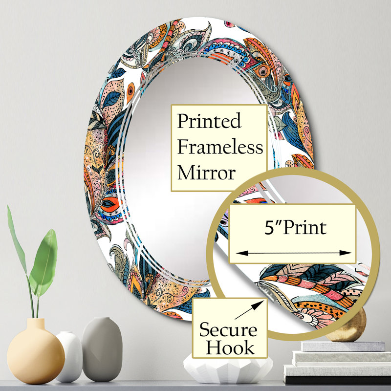 Bless international Roika Oval Wall Mirror | Wayfair