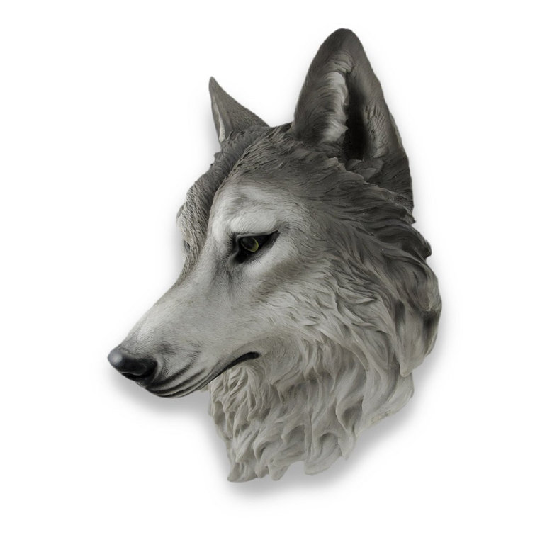Millwood Pines Timber Wolf Head Wall Décor | Wayfair