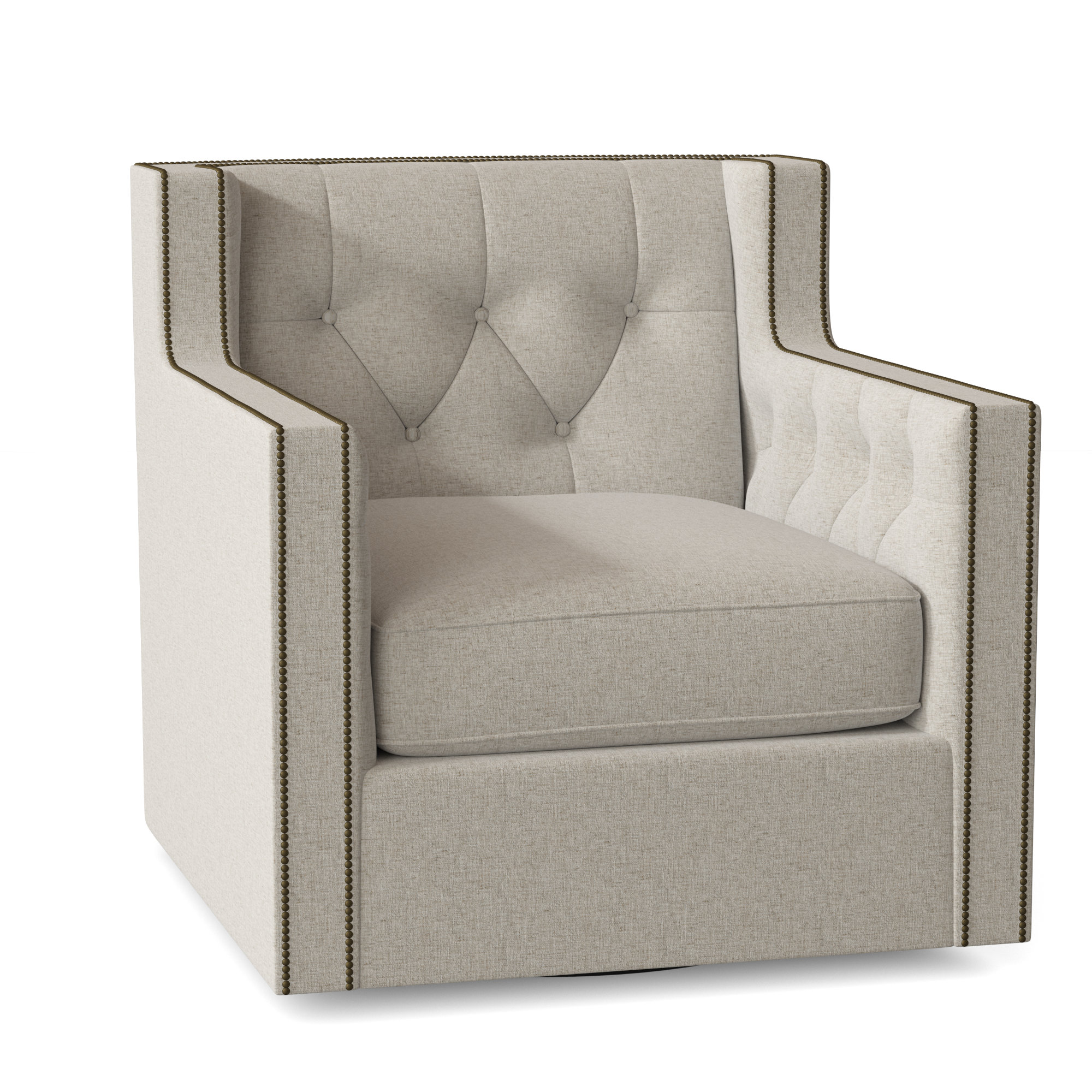 Bernhardt Candace Upholstered Swivel Wingback Chair | Wayfair