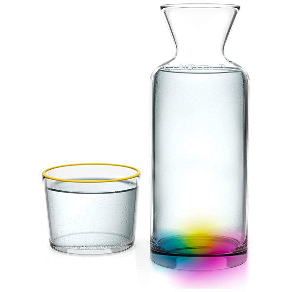 Brayden Studio® Bedside Water Carafe – 23.6oz Water Carafe With Glass ...