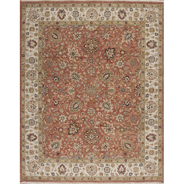 Samad Rugs Sovereign Hand-Knotted Wool Oriental Area Rug in Cream/Camel ...