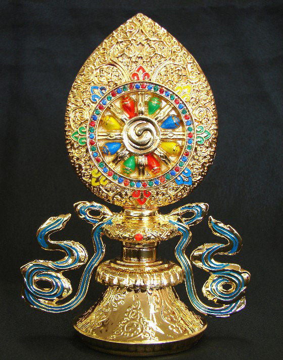 Bungalow Rose Wheel of Transmigration Sculpture | Wayfair