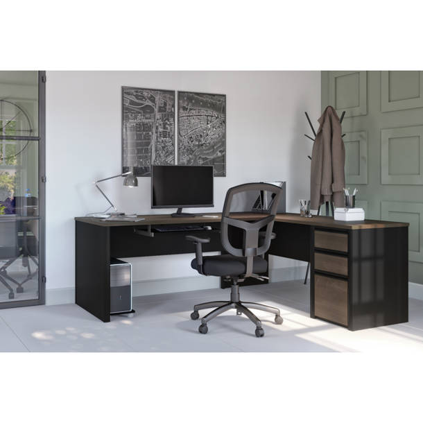 Orren Ellis Aurea 4 Piece L-Shaped Computer Desk Office Set & Reviews ...
