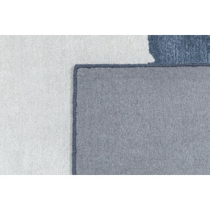 AllModern Linn Handmade Hand Tufted Blue Rug & Reviews | Wayfair