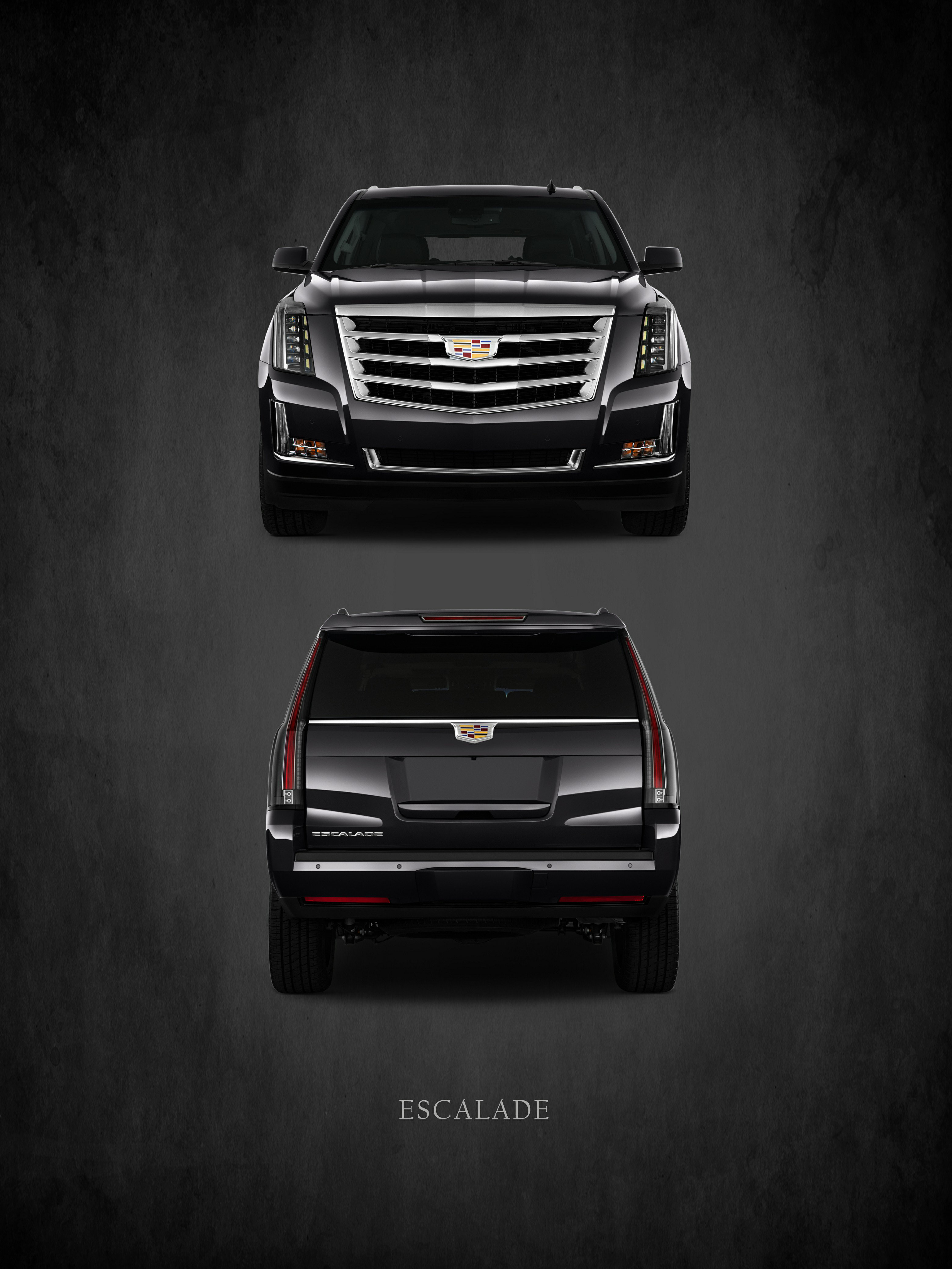 Ebern Designs Cadillac Escalade On Canvas by Mark Rogan Print | Wayfair