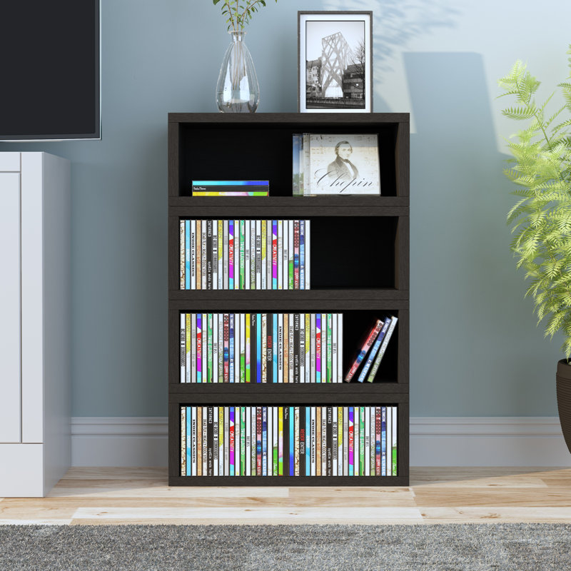 Ebern Designs Toller Stackable CD Storage Media Shelves & Reviews | Wayfair
