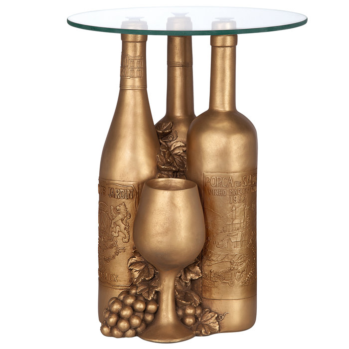 Design Toscano Wine and Dine Sculptural End Table & Reviews | Wayfair