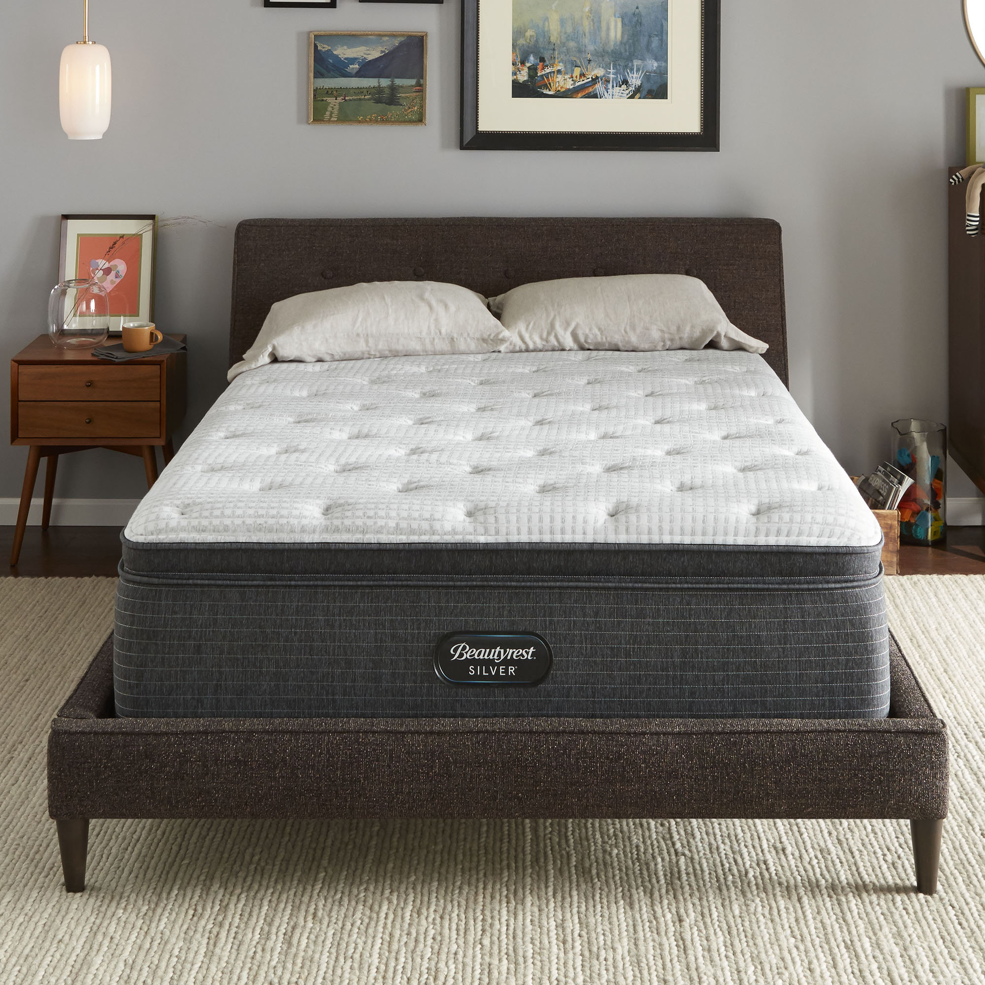 Beautyrest Silver BRS900-C Medium Pillow Top 16" Innerspring Mattress ...