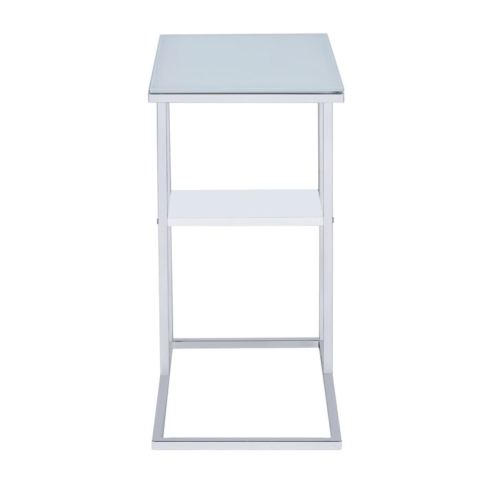 Orren Ellis Aderes 24'' Tall Glass C Table End Table & Reviews | Wayfair