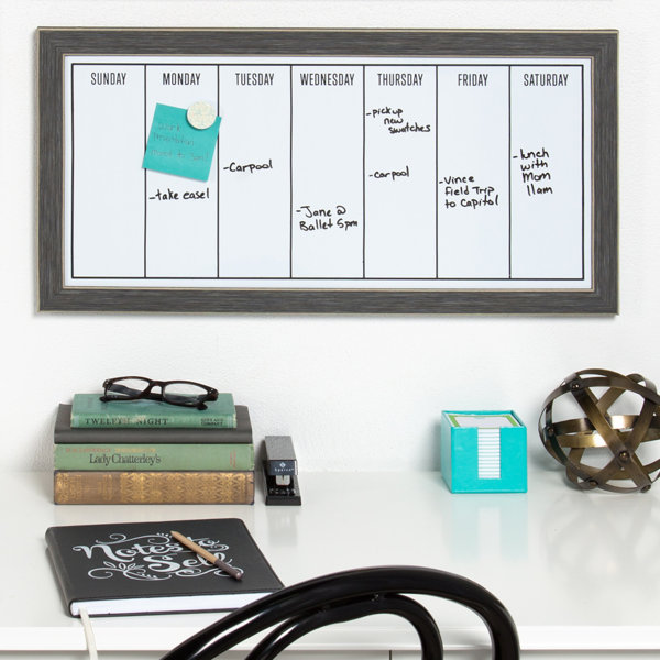 Gracie Oaks Burlap Pocket Wall Mounted Dry Erase Board & Reviews | Wayfair