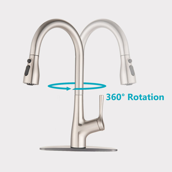 SARMEYA Pull Down Kitchen Faucet | Wayfair