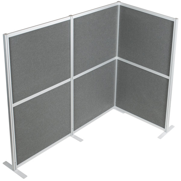 VIvo Aluminum 3 Panel Office Cubicle Divider | Wayfair