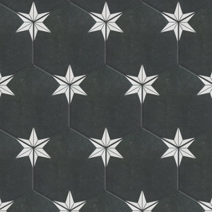 Merola Tile Stella Hex 9" x 10" Porcelain Pattern Wall & Floor Tile ...