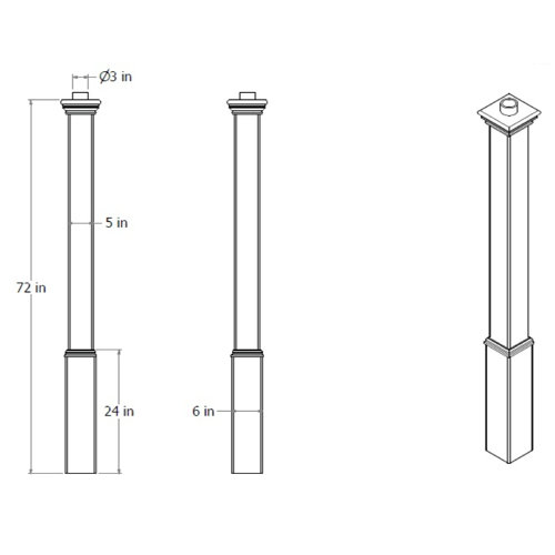Vita Post (Only) & Reviews | Wayfair