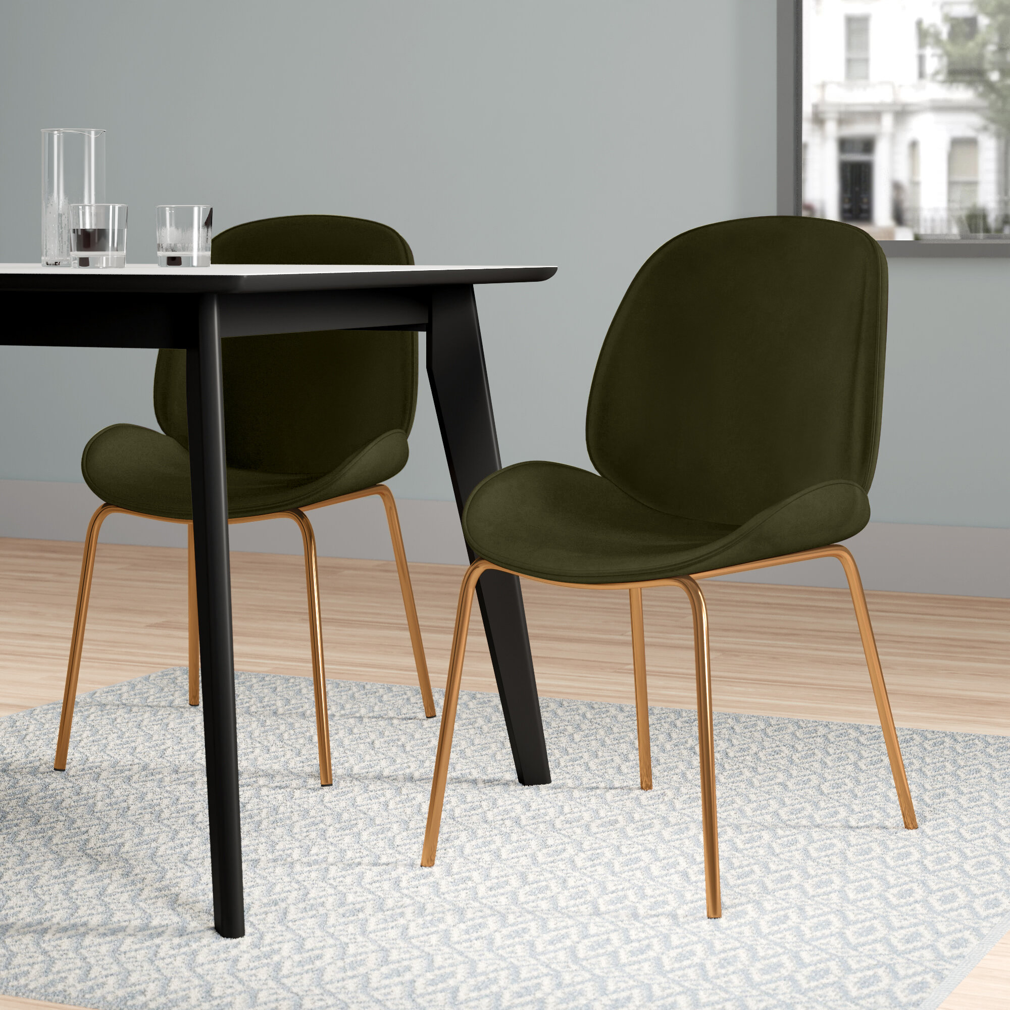 Hykkon Lawson Upholstered Dining Chair & Reviews | Wayfair.co.uk