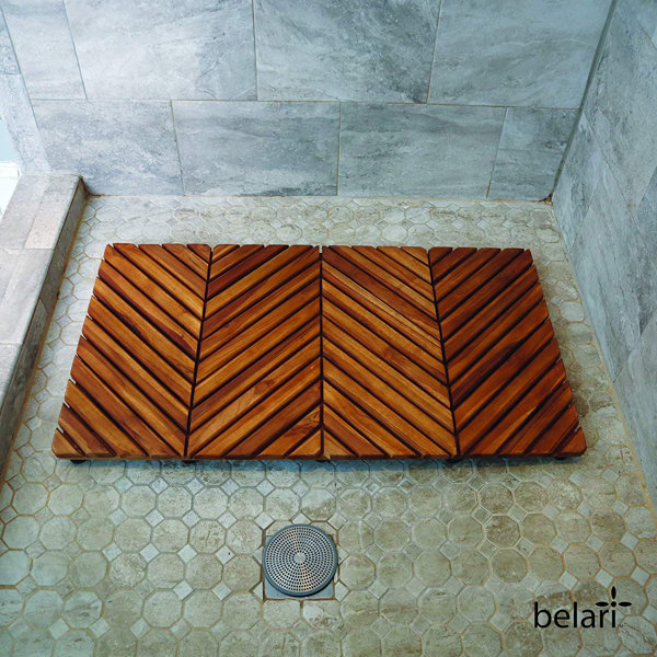 Teak Shower Stall Mat