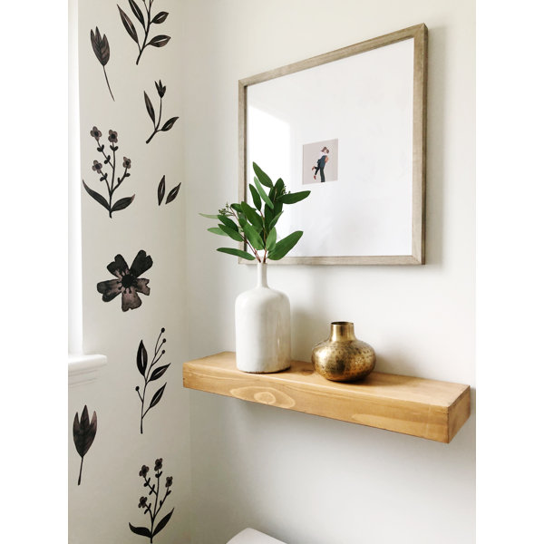 Urban Walls Inked Flowers 76 Piece Wall Decal Set & Reviews | Wayfair