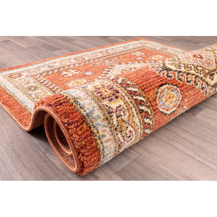 Bloomsbury Market Rocco Tufted Terracotta Rug & Reviews | Wayfair.co.uk