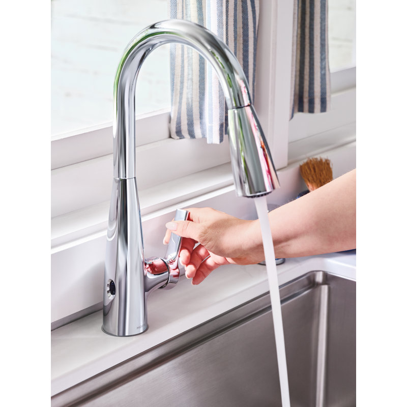Moen Haelyn Touchless Single-Handle Pulldown Sprayer Kitchen Faucet ...