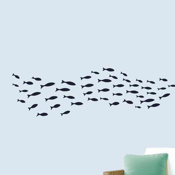 Highland Dunes School of Fish Wall Decal & Reviews | Wayfair