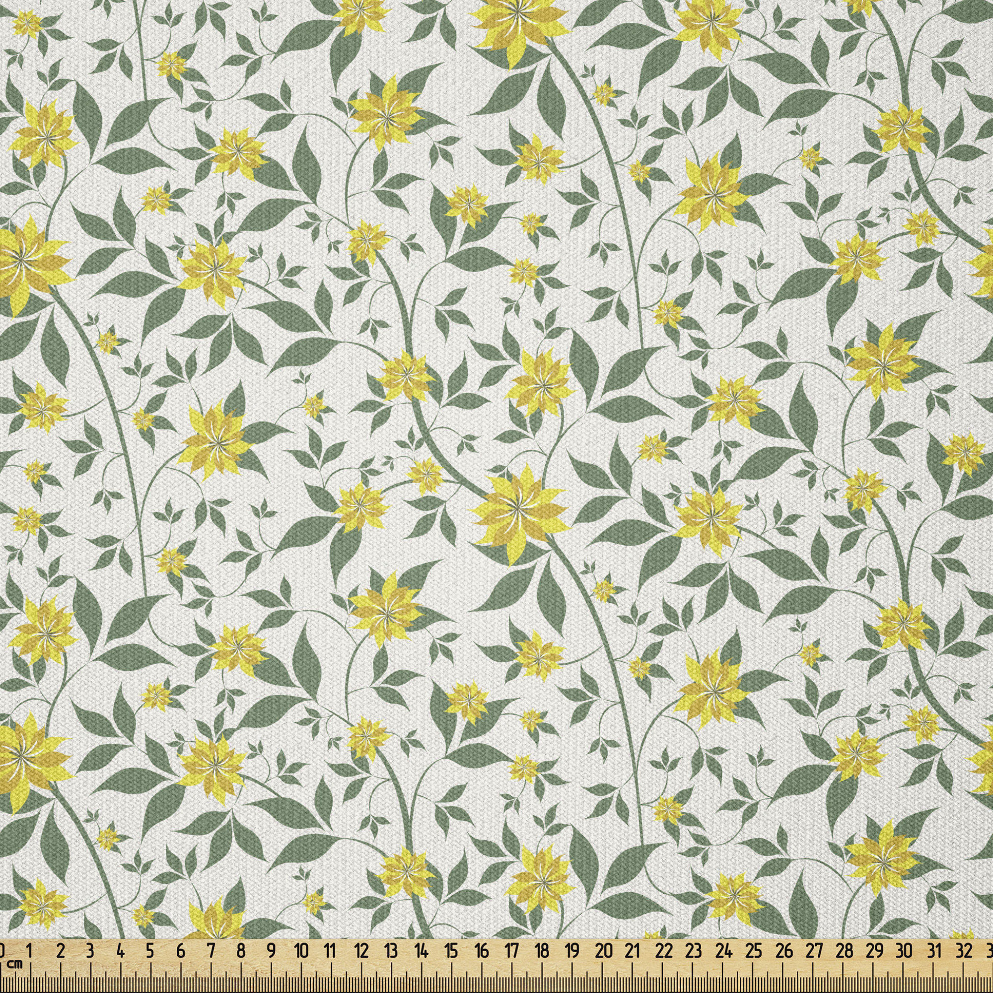 Bless international Flower Fabric By The Yard, Flourishing Country ...