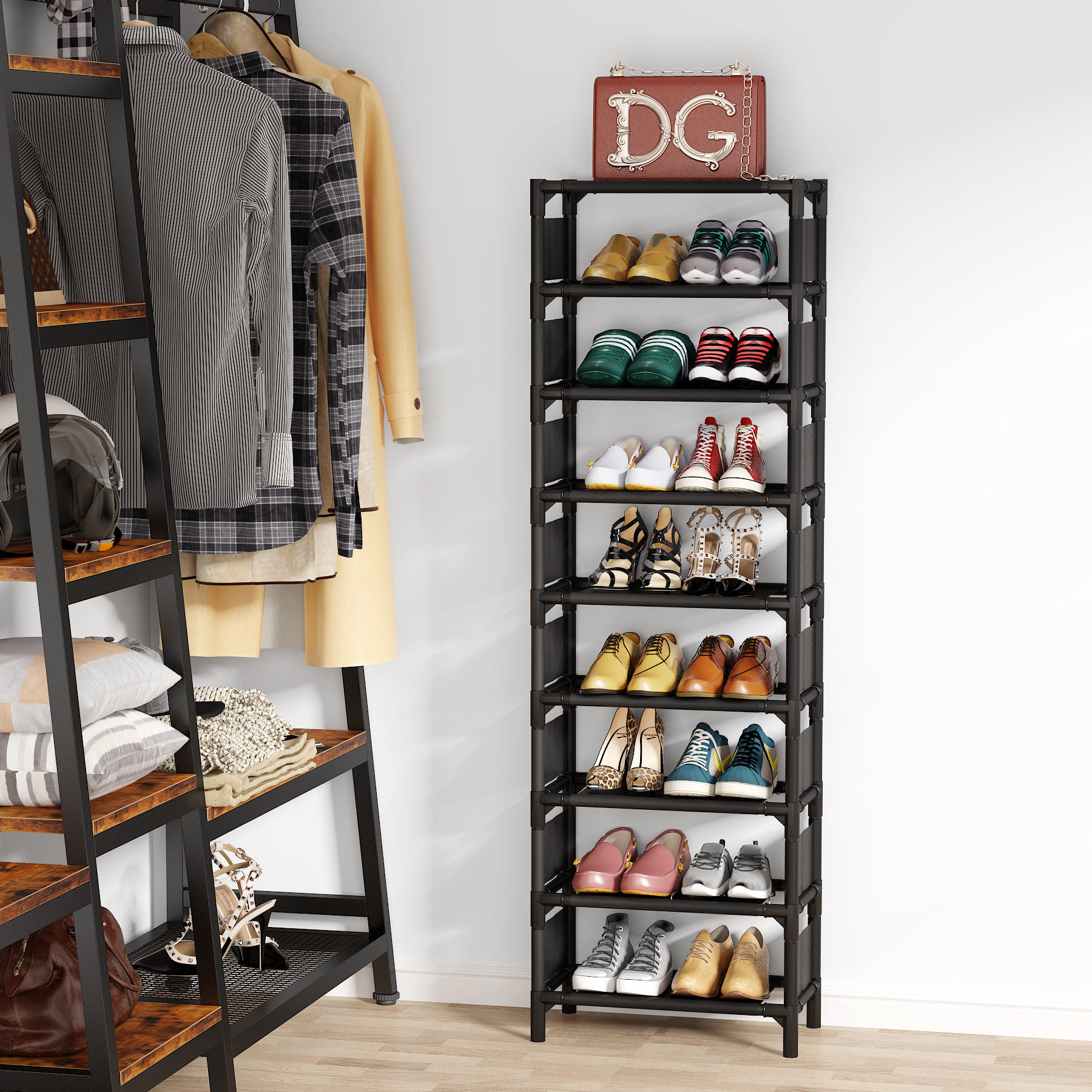Rebrilliant 18 Pair Shoe Rack | Wayfair