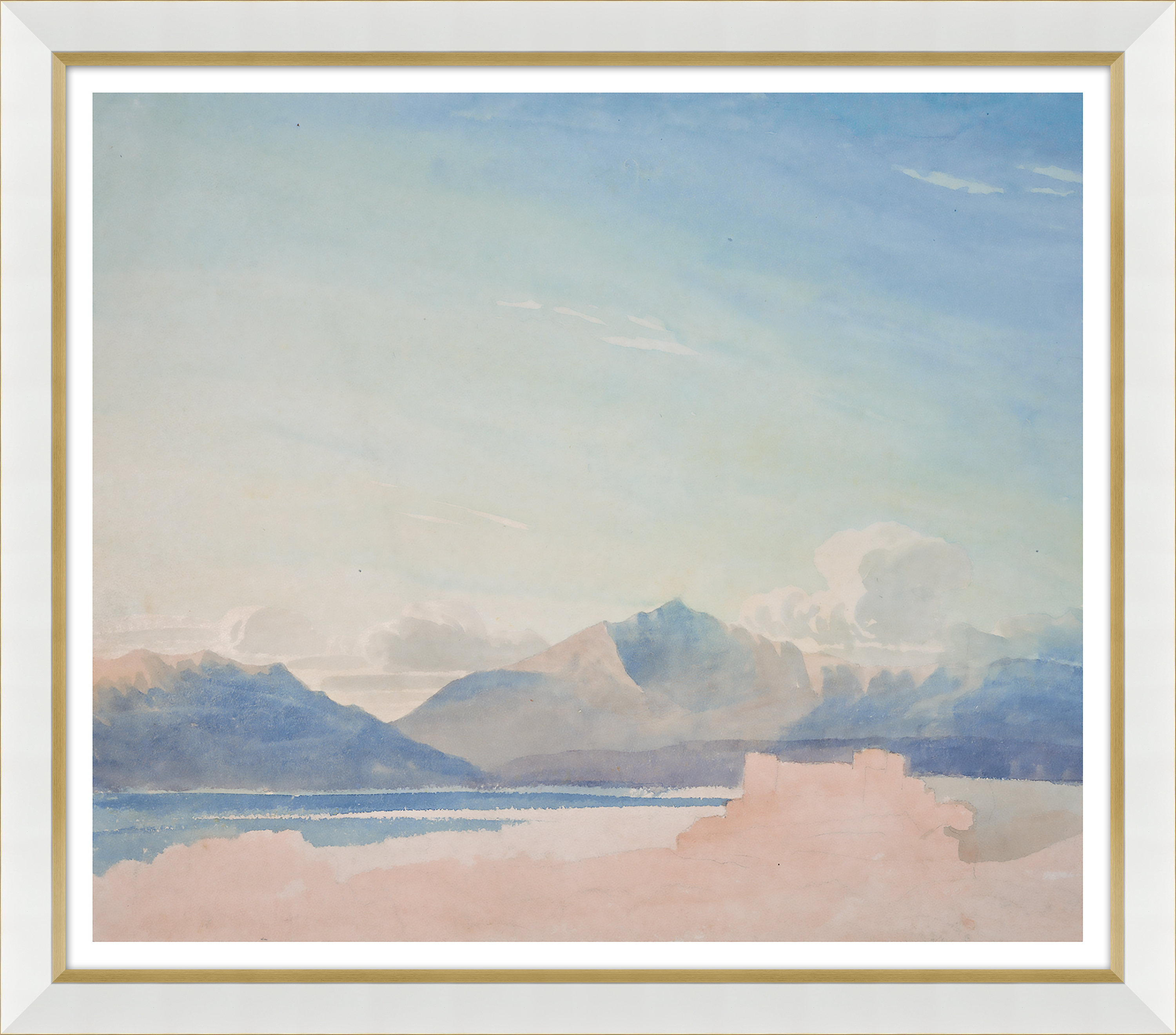 Joss & Main Dawn Landscape - Picture Frame Graphic Art | Wayfair