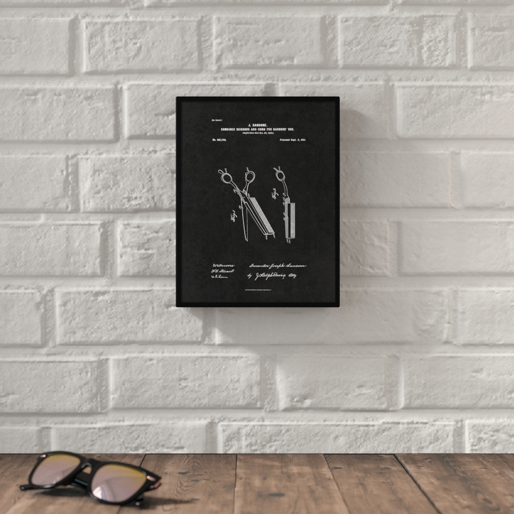 Williston Forge 1901 Combined Scissors And Comb For Barbers Use Vintage ...