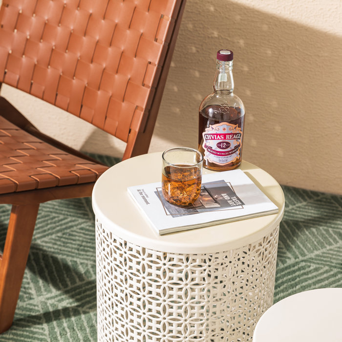 Dakota Fields Deasia Iron Accent Stool & Reviews | Wayfair